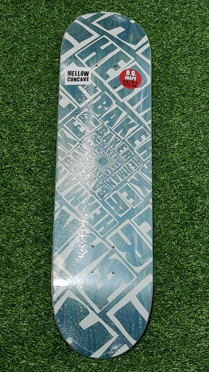 Baker - 8.0" Bryan Herman Labyrinth Blue Skateboard Deck – SHOP OF SKATAN