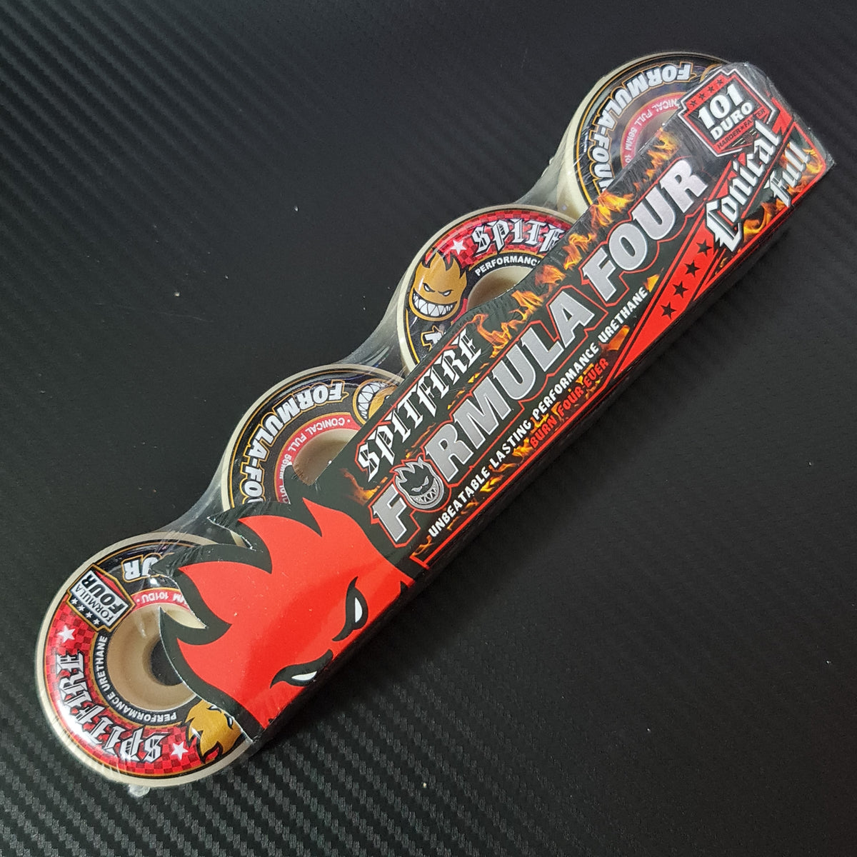 Spitfire - 56MM 101DU Formula Four Conical Full Red Skateboard Wheels ...