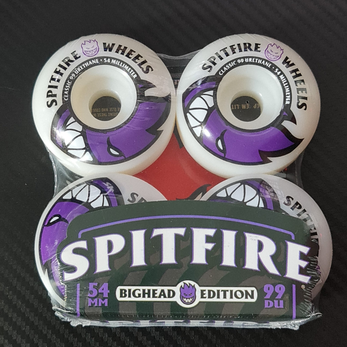Spitfire - 54MM 99DU Classic Bighead Edition Purple Skateboard Wheels ...