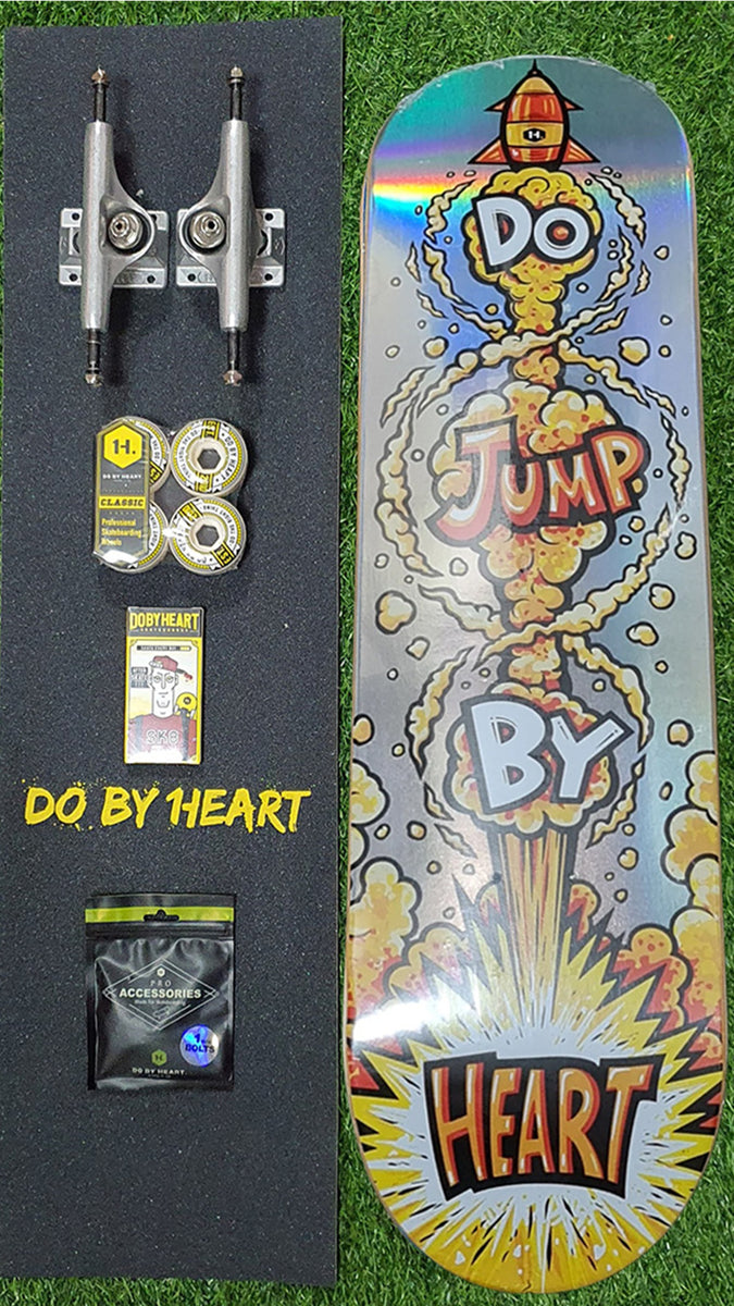 DBH - 8.0" Do Jump By Heart Foil Complete Skateboard – SHOP OF SKATAN